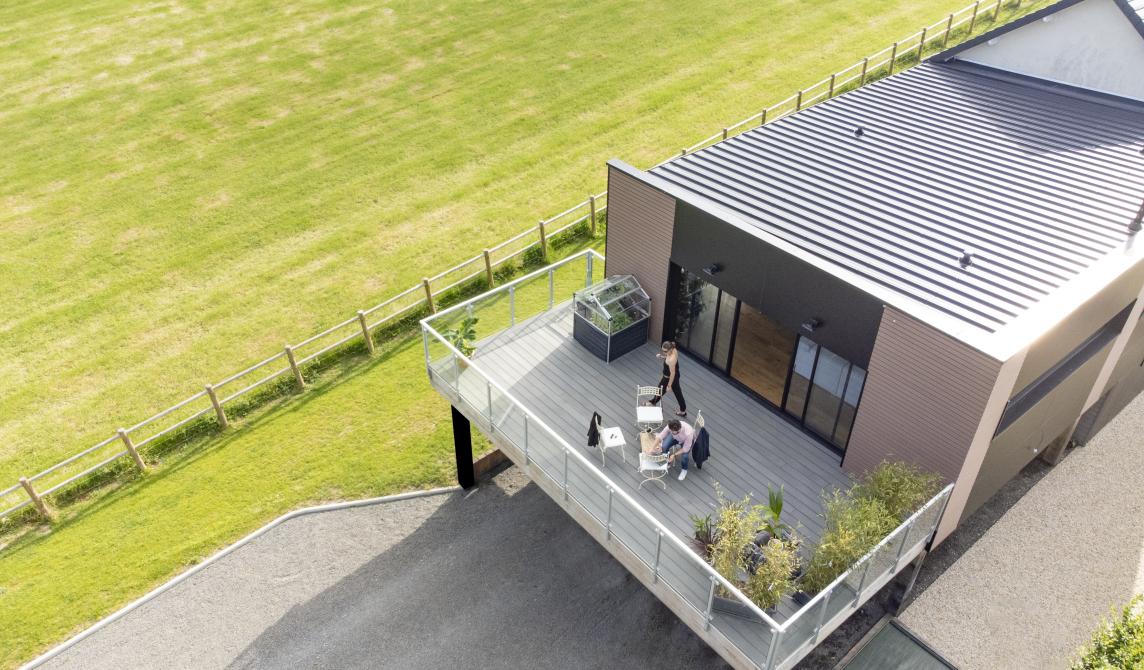 Our coextruded composite wood fence Atmosphere | Silvadec